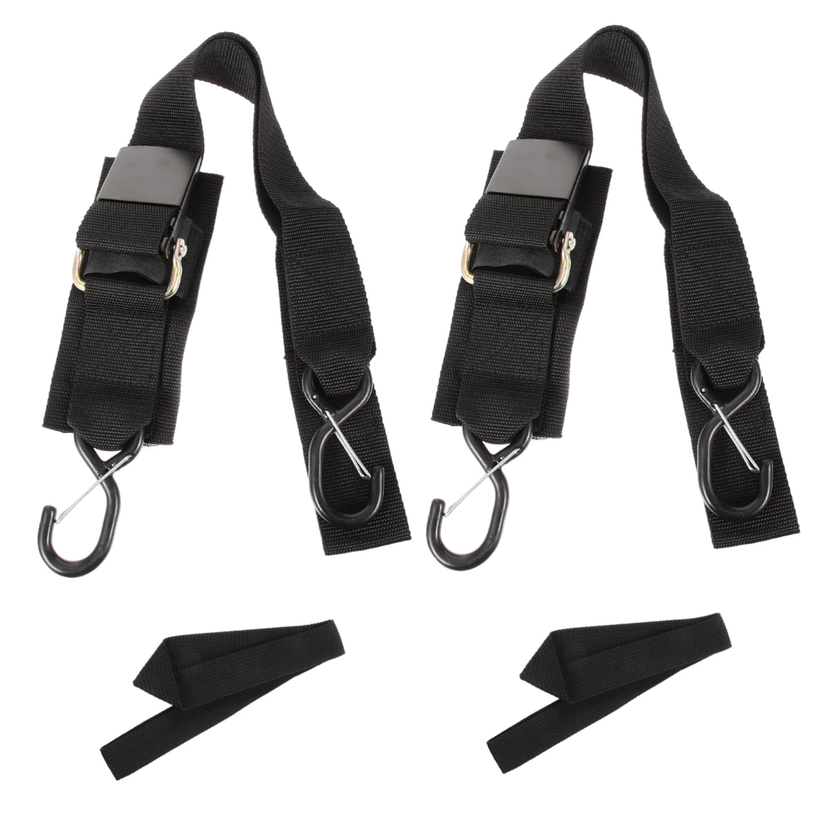 LANL Heavy Duty Alloy Steel Nylon Boat Straps 2 Sets Boat Trailer Tie ...