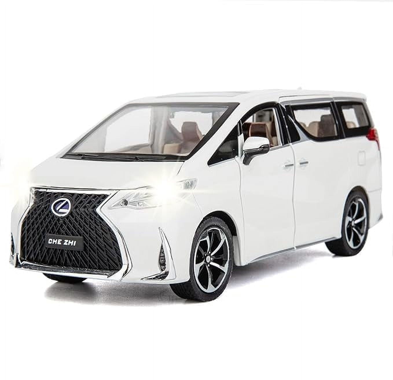 LANL Model Car 1/24 Lexus LM300 Alloy Pull Back Metal Collectible Toy Car with Light and Sound ...