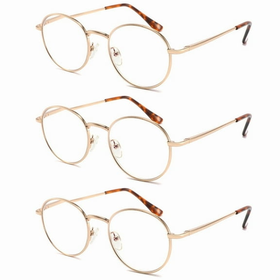 3 Pack Slim Pocket Reading Glasses for Men Women Blue Light Blocking ...