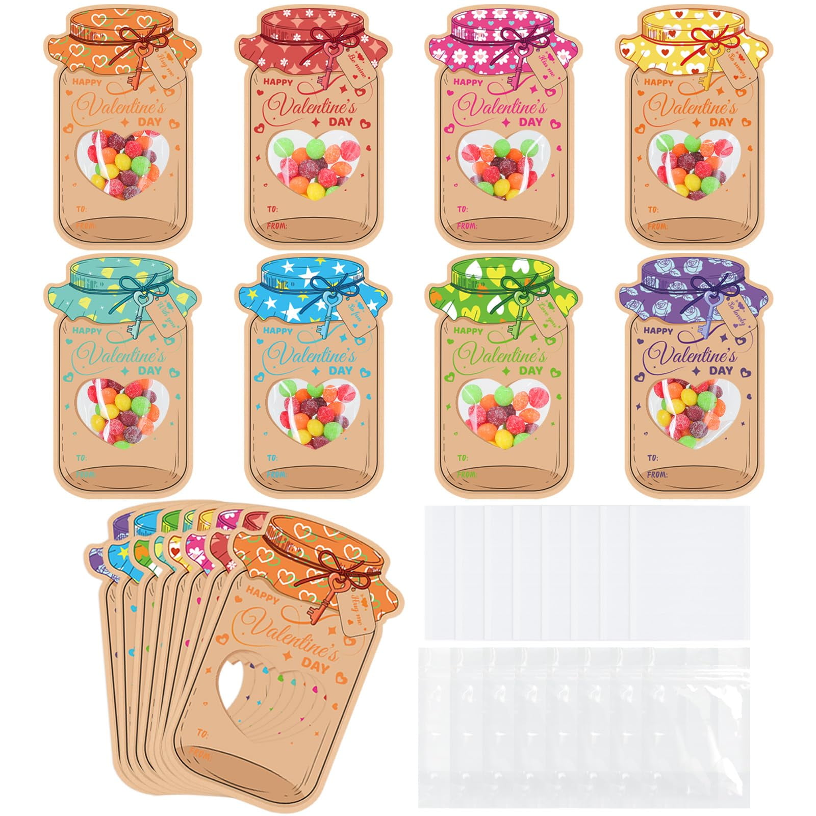 LANLISA 48 Pack Valentines Day Cards for Kids - Kids Valentine's Day Exchange Cards, Valentine ...