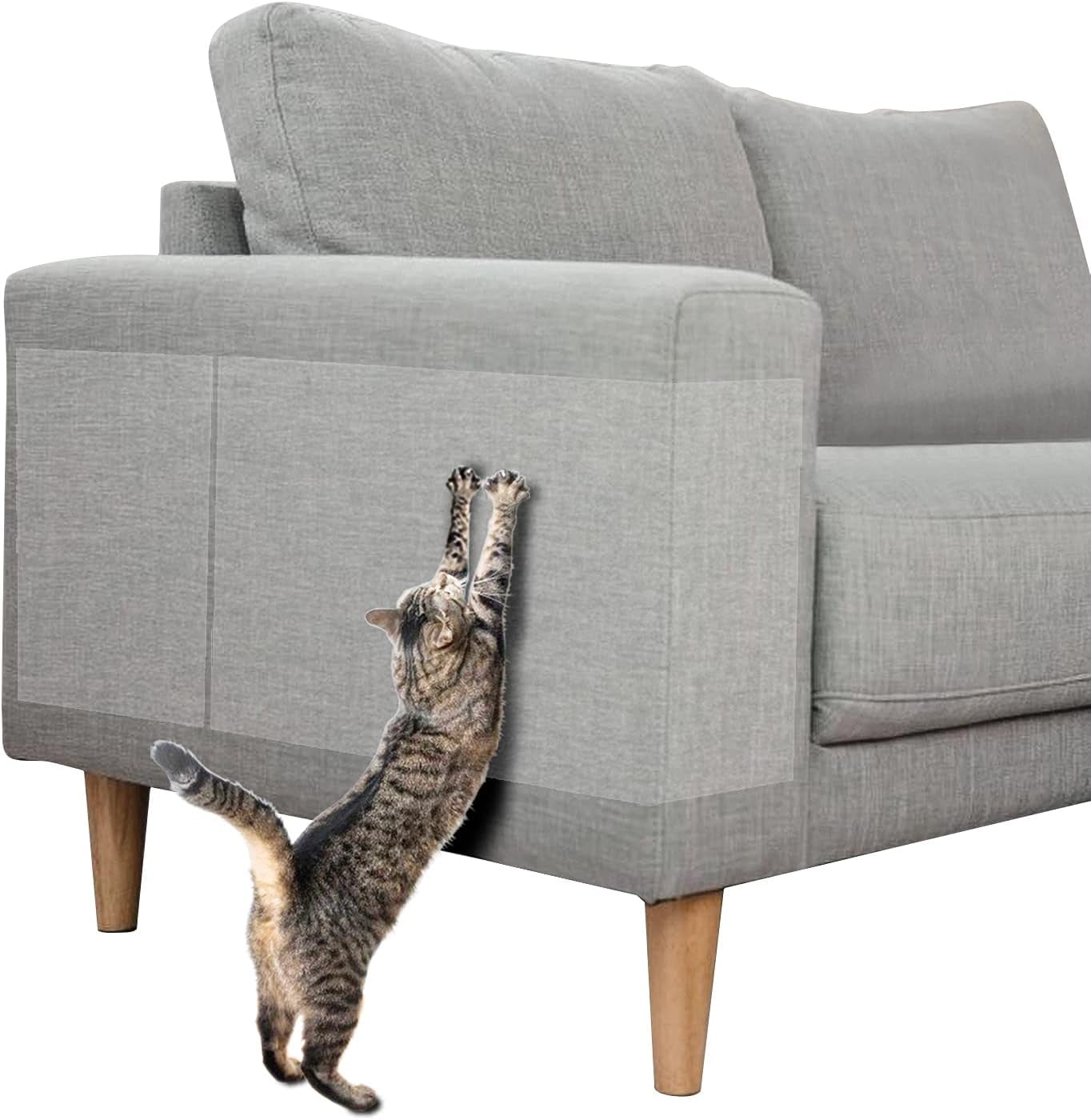 LANNEY Anti Cat Scratch Furniture Protector, 12 Pack Couch Protector ...