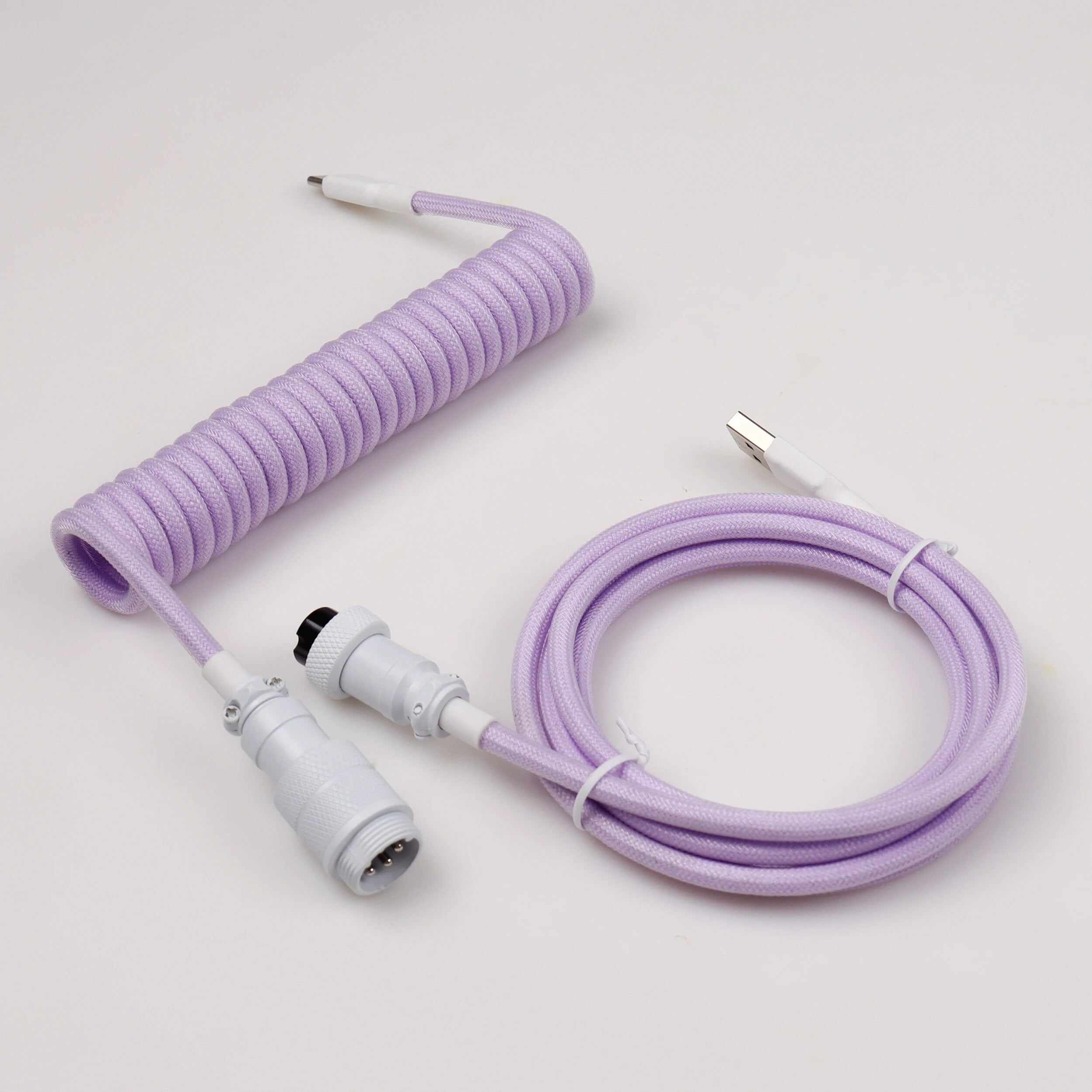 LANO Coiled Cable Type C Keyboard 1.5Meter Mechanical Keyboard Data ...