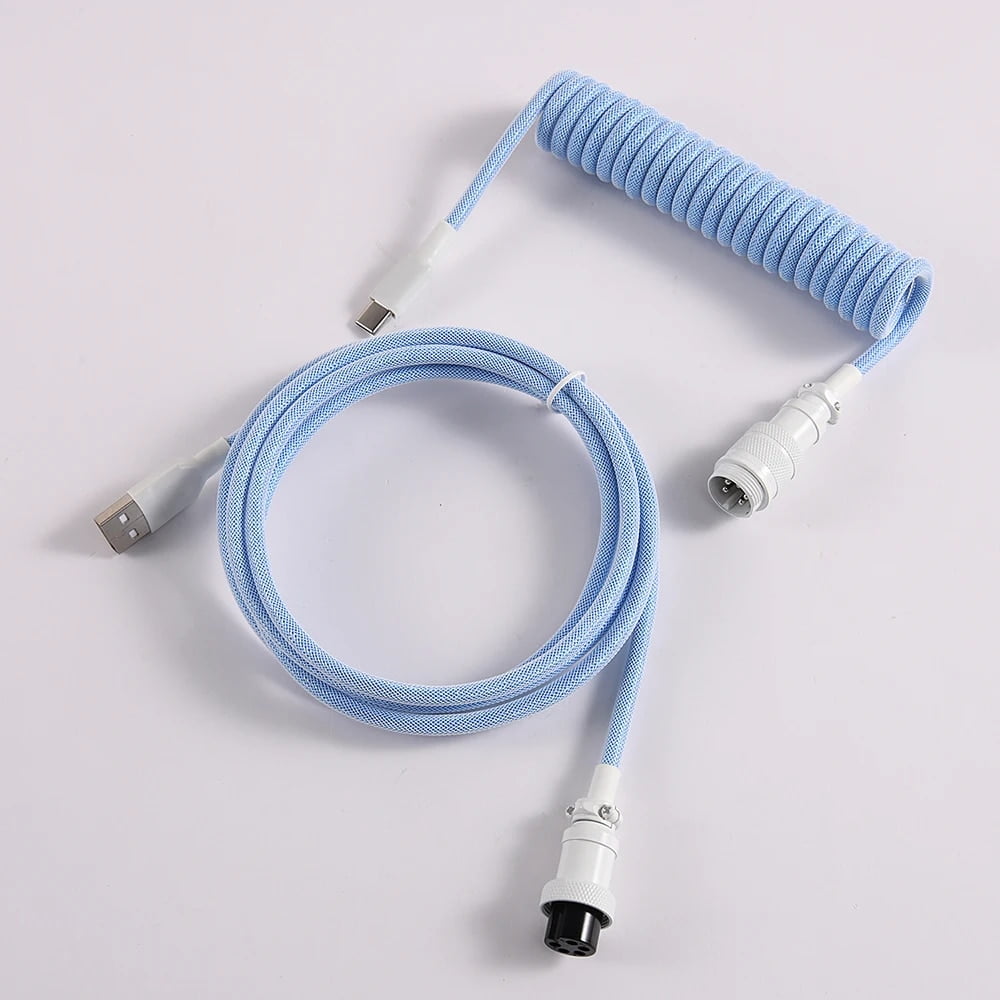 LANO Custom Paracord Coiled Mechanical Keyboard Type C Data Spring ...