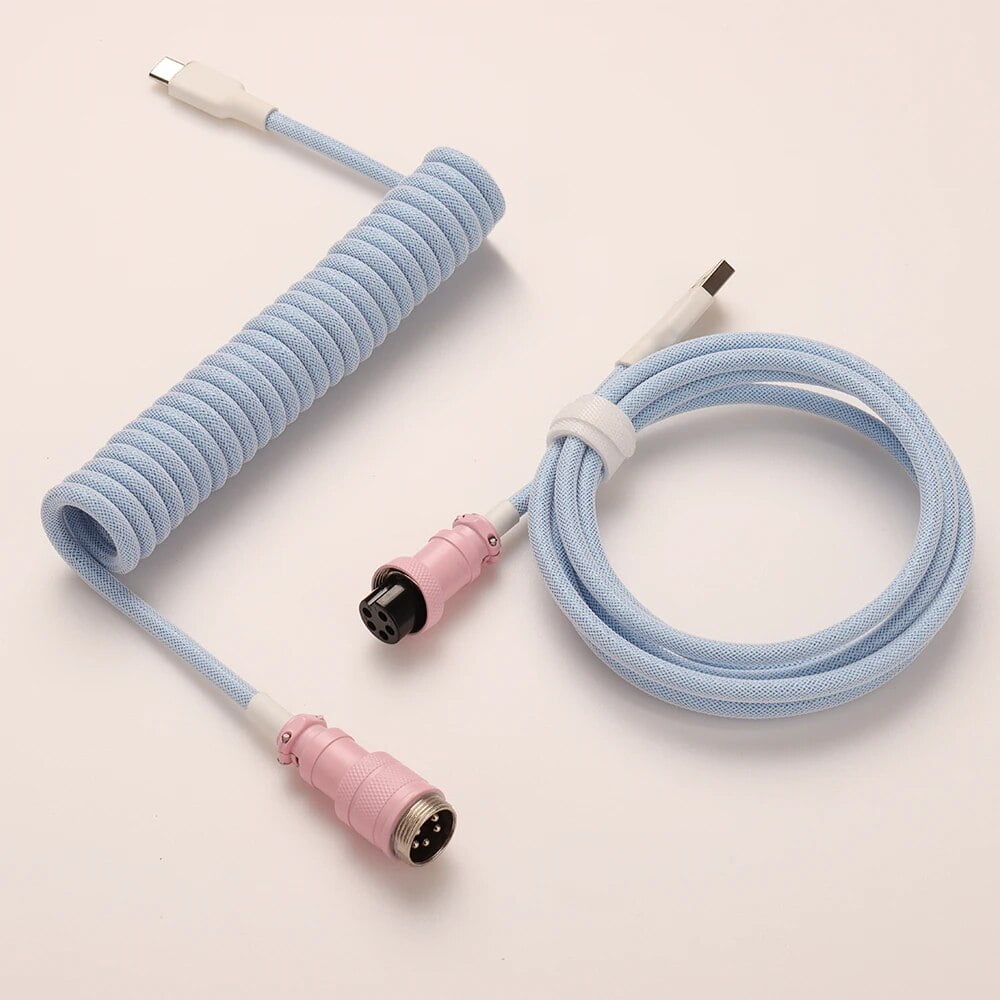 LANO Custom Paracord Coiled Mechanical Keyboard Type C Data Spring ...