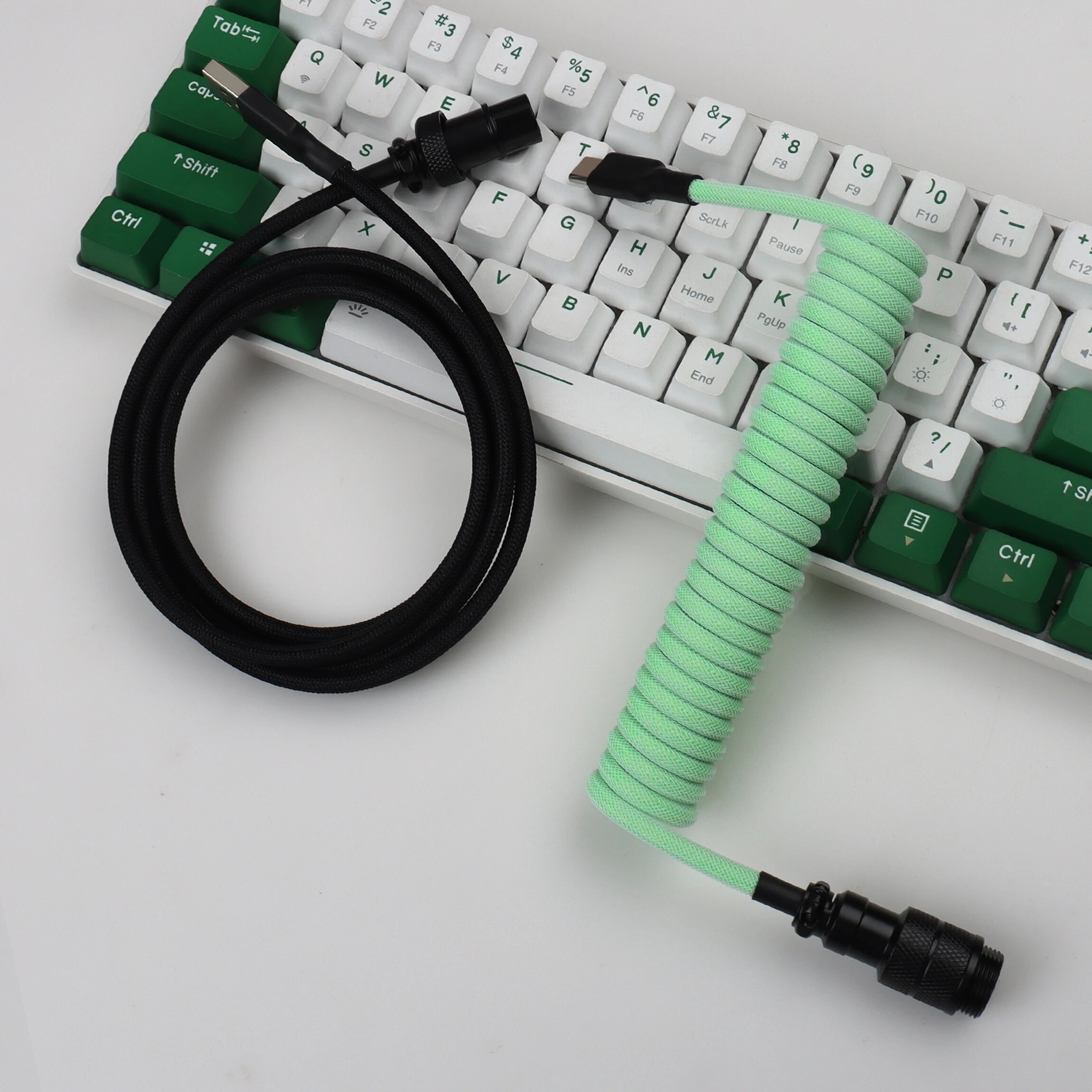LANO GX16 USB Coiled Cable Type C Mechanical Keyboard Aviator Cable ...