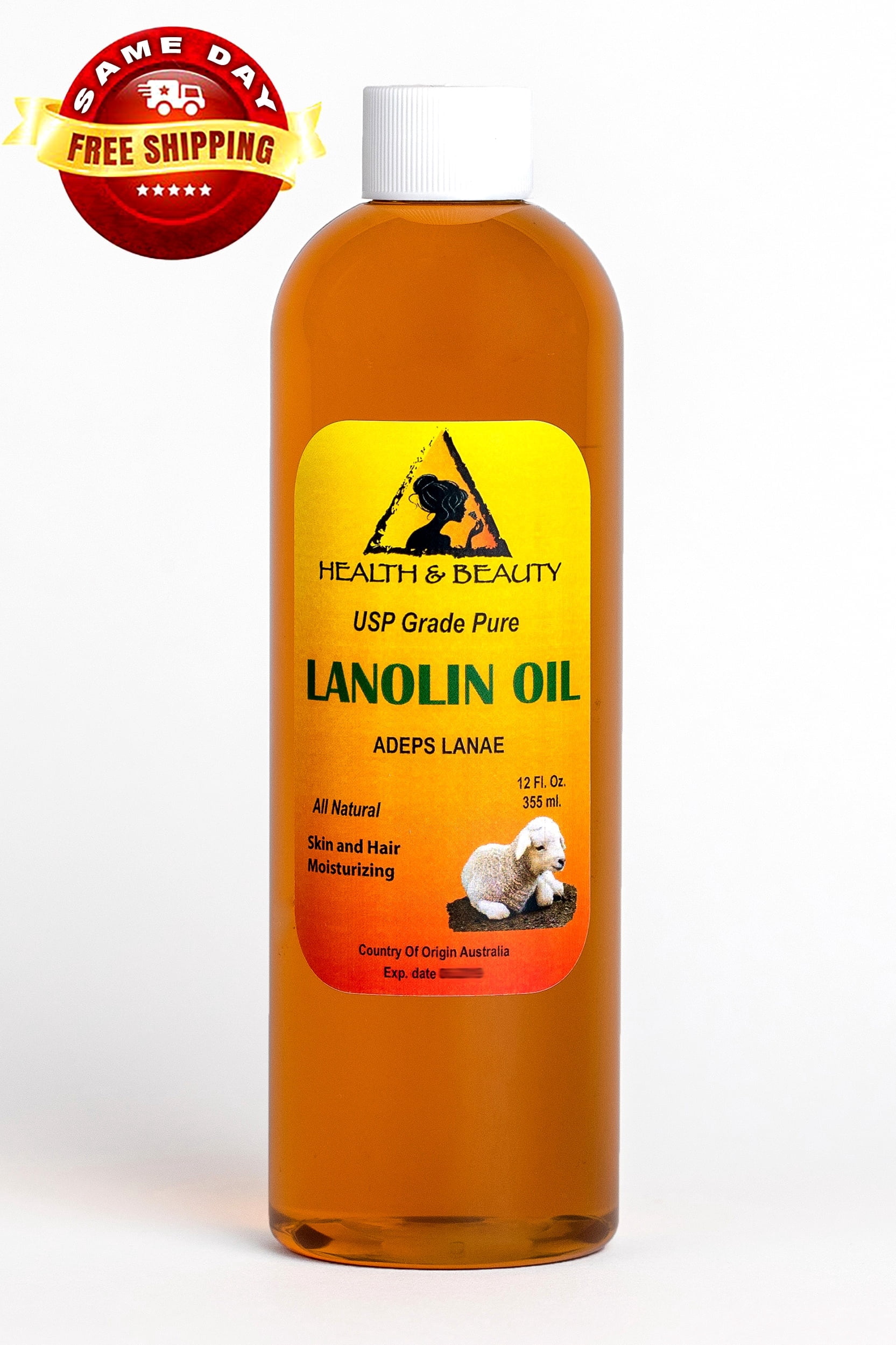 LANOLIN OIL USP GRADE PHARMACEUTICAL SKIN HAIR LIPS MOISTURIZING 100% ...
