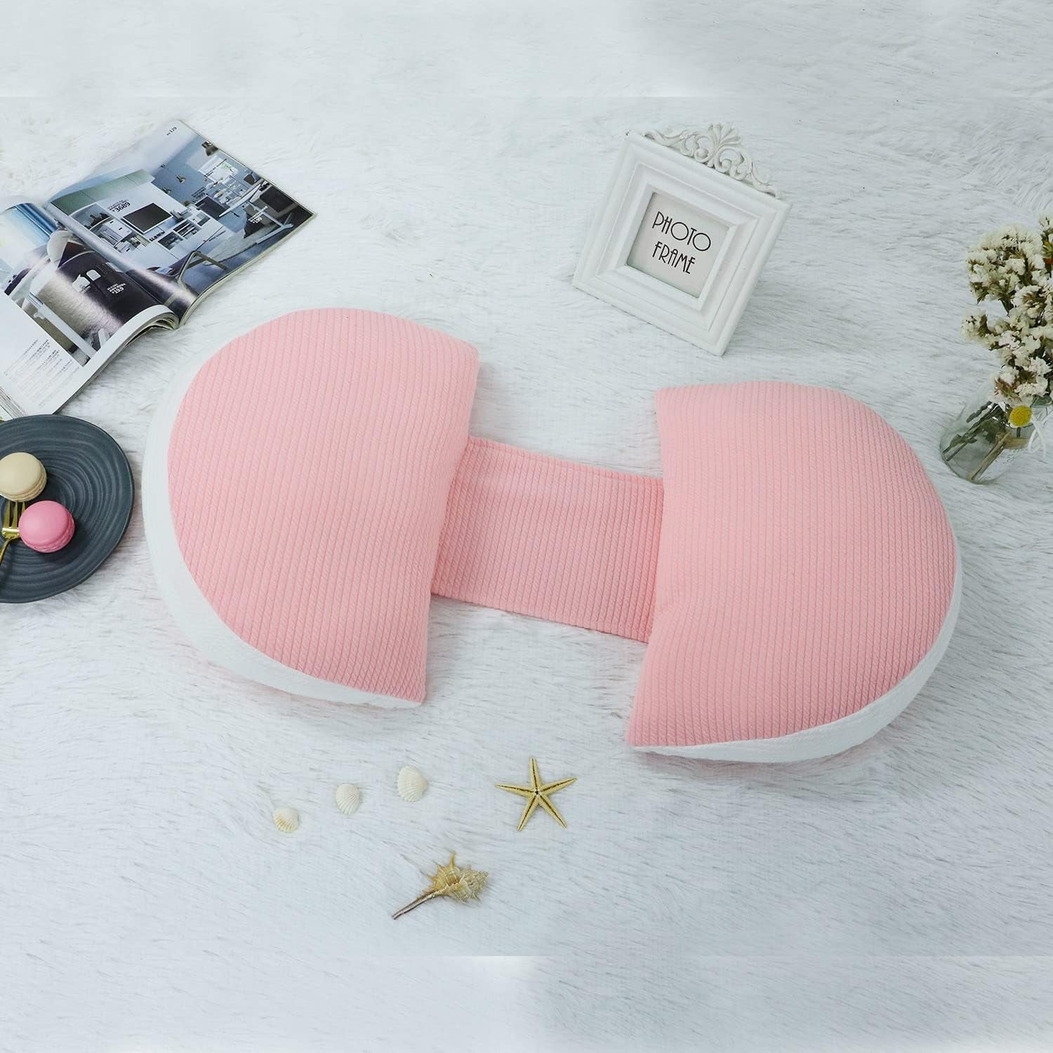 LANPEI Pregnancy Pillow for Side Sleeper, Double Wedge Pillow for ...