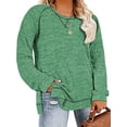 LANREMON Womens long sleeve plus size tops tunic crew neck ...