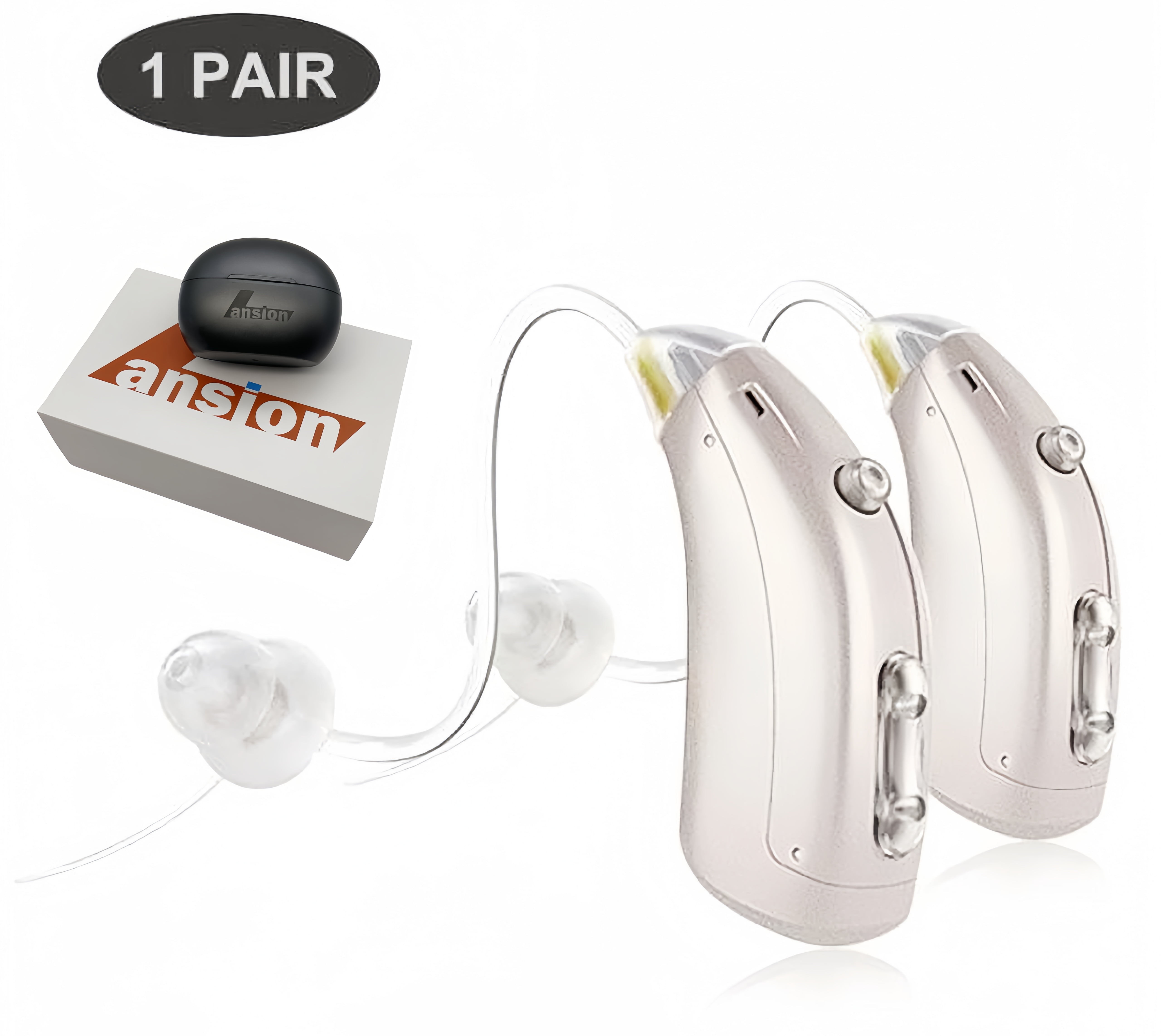 Lansion Hearing Amplifiers Rechargeable, Noise Reduction, Comfortable ...