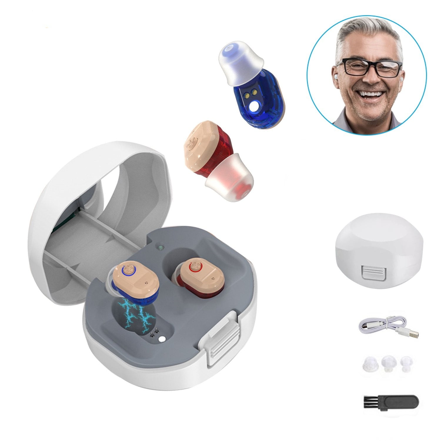 LANSION Sound Amplifiers for Ears, Noise Reduction, in-ear Rechargeable ...