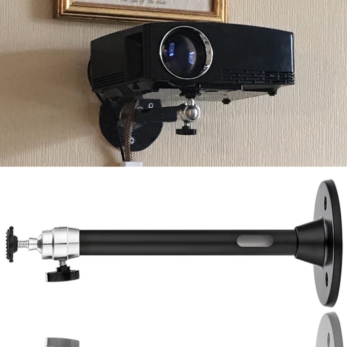 LANTWOO 8.5'' Universal Projector Wall Ceiling Mount Hanger, LCD/DLP ...