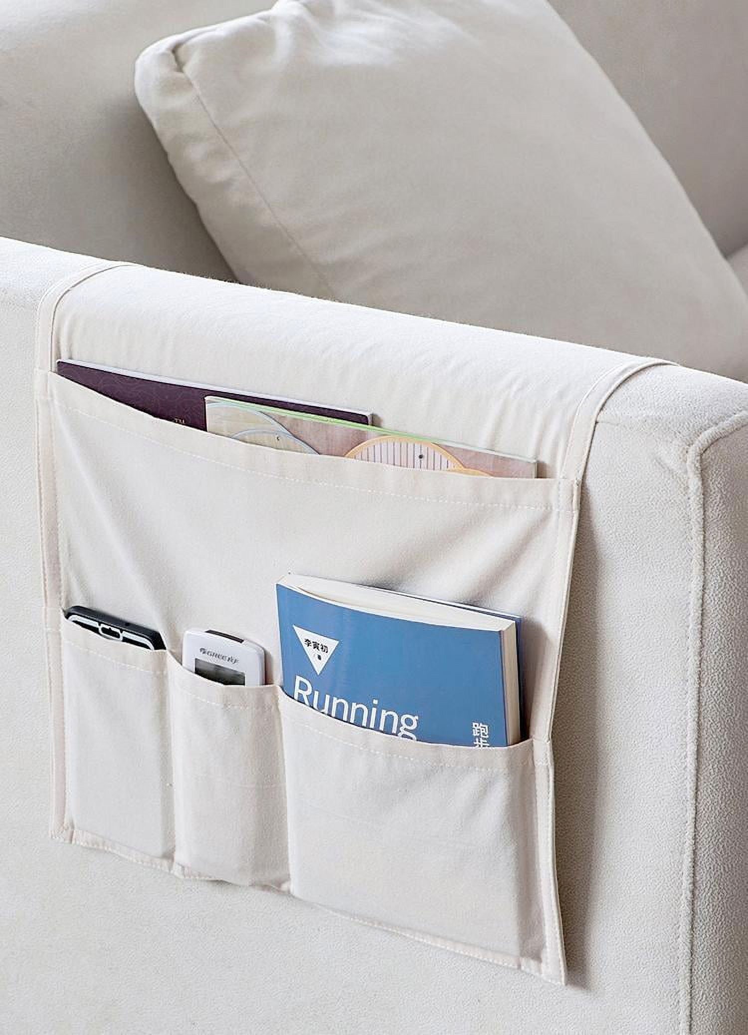 LANTWOO Armchair Caddy, Double Sided Sofa Armrest Organizer, Non Slip ...