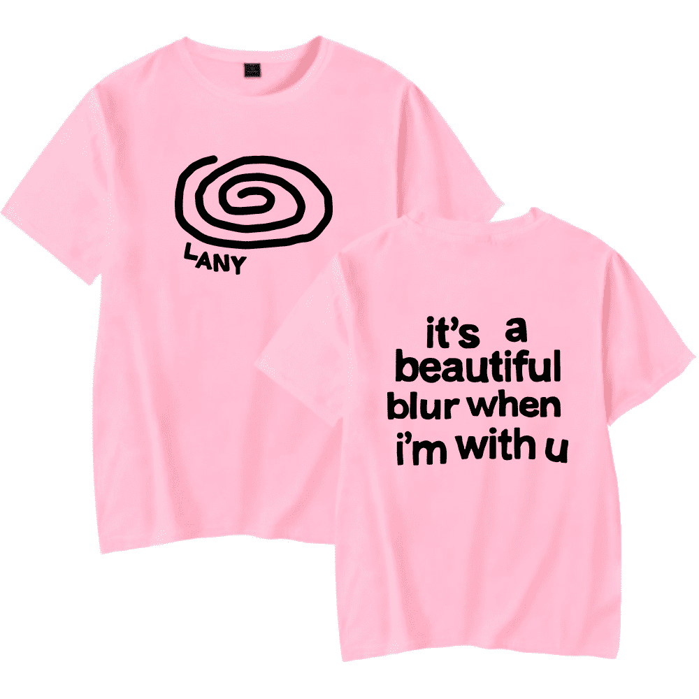 LANY Merch T-Shirt Swirl a Beautiful Blur T Shirts Tracklist Short ...
