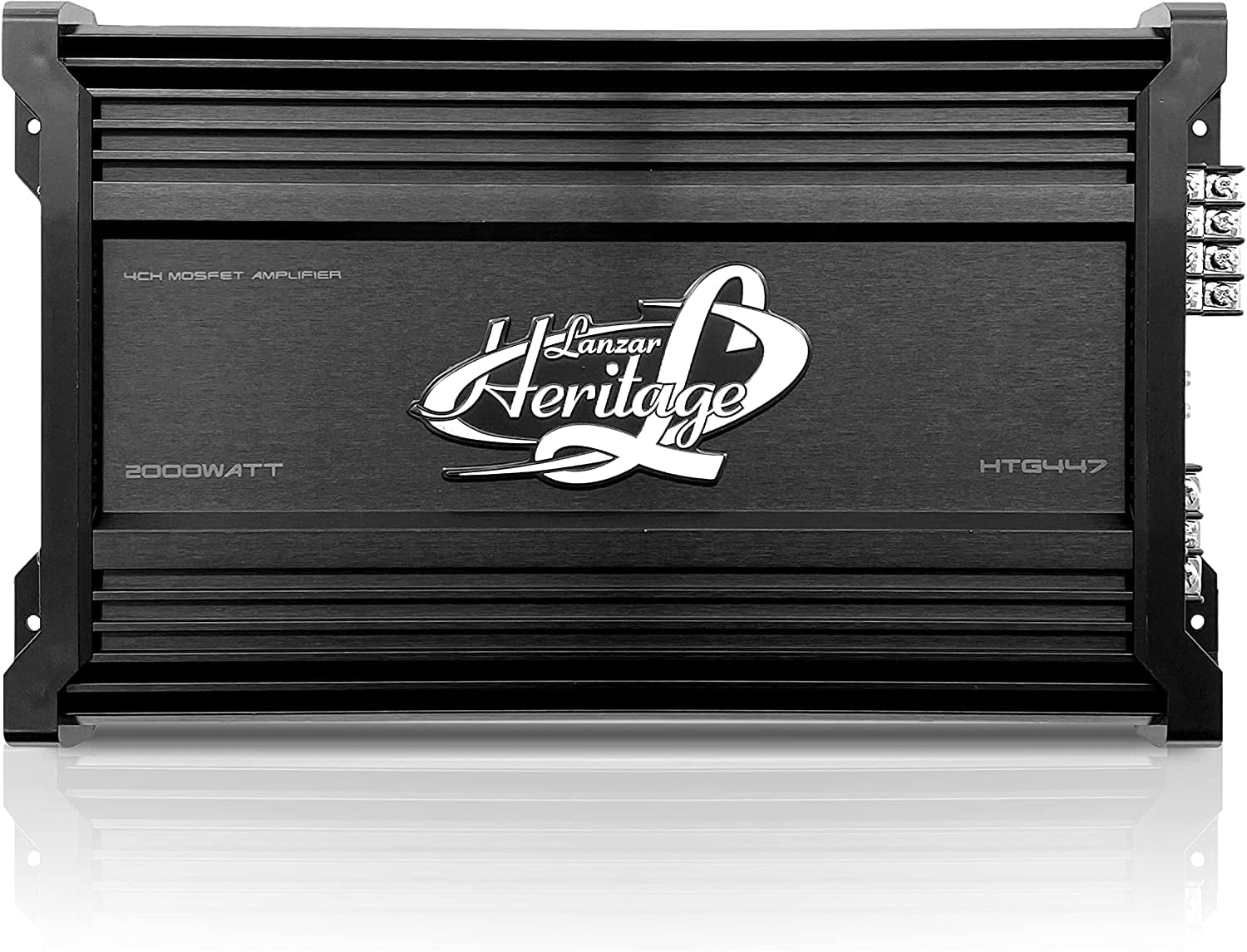 LANZAR HTG447 2000W Bridgeable 4 Channel MOSFET Car Audio Amplifier ...