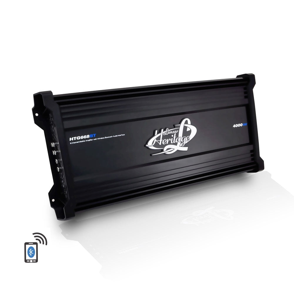 LANZAR HTG668BT - 4000 Watt 6 Channel Mosfet Amplifier with Wireless ...