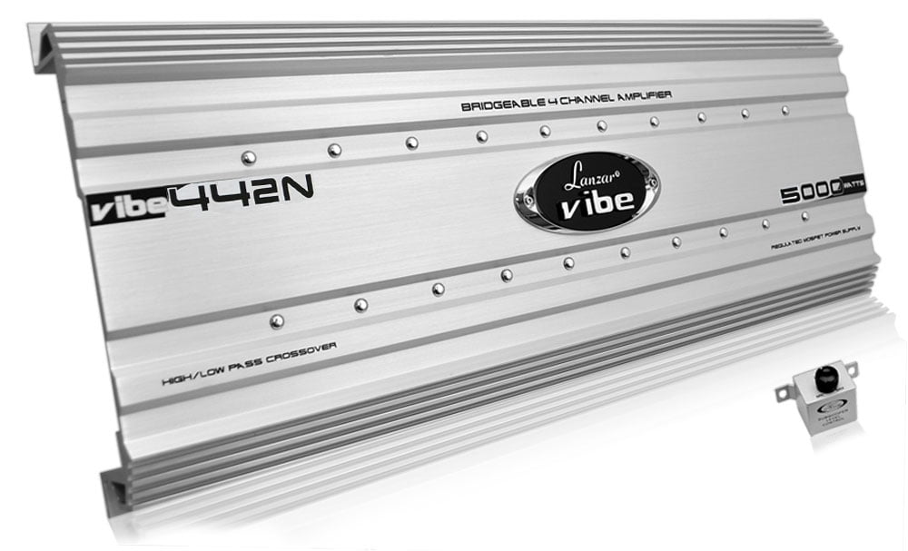 LANZAR VIBE442N - Vibe 5000 Watts 4 Channel Mosfet Amplifier - Walmart.com