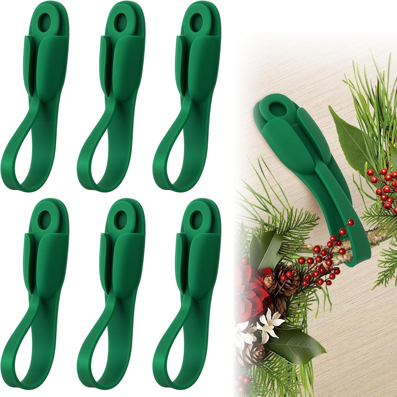 LANpengDZ Christmas Garland Hangers For Mantle Fireplace Stocking And ...