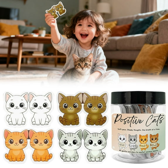 LANpengDZ Cute Anxiety Affirmation Cards Care Positive Mantra Cards For ...