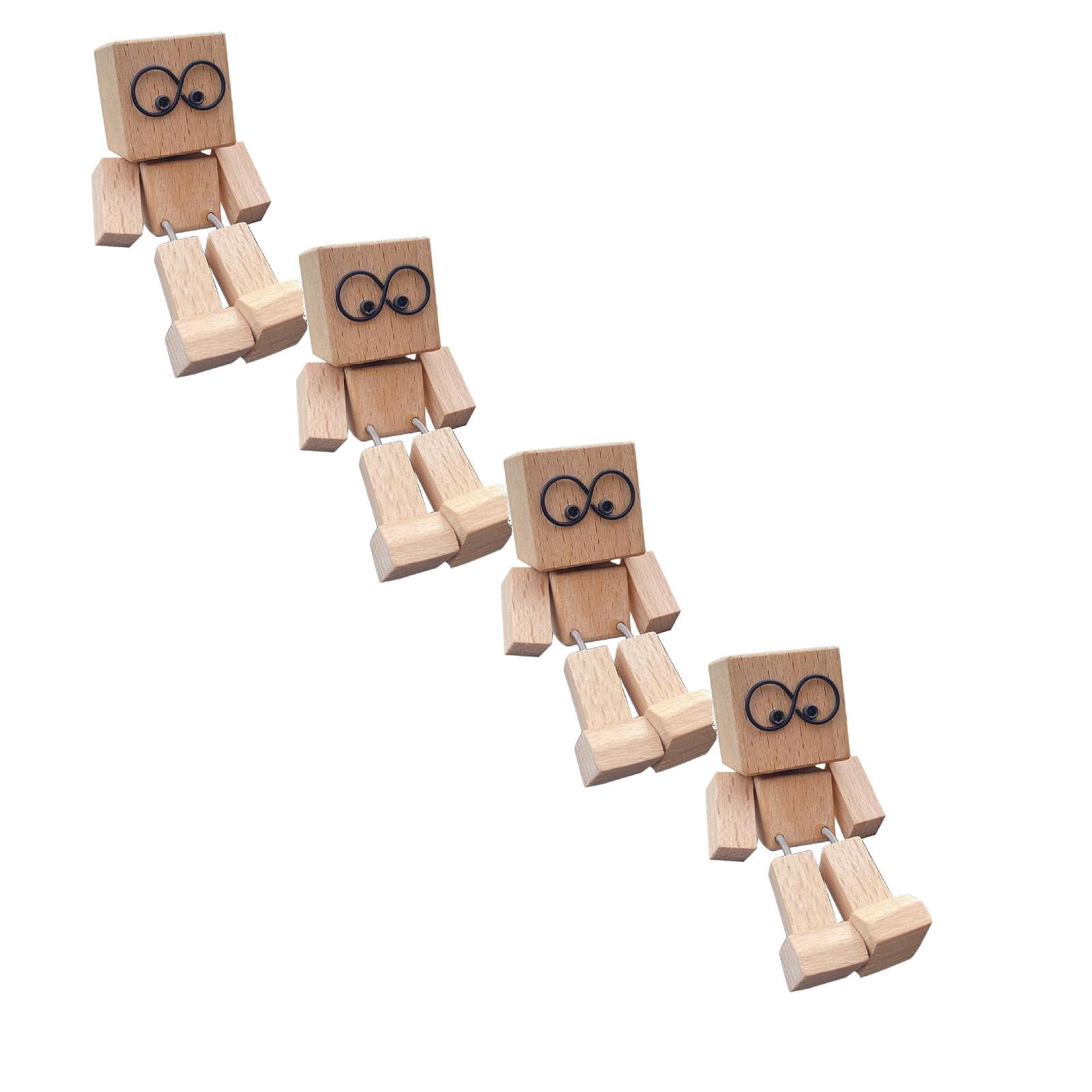 LANpengDZ Multi Shaped Wooden Leg Shaking Doll Ornament | Decoration ...