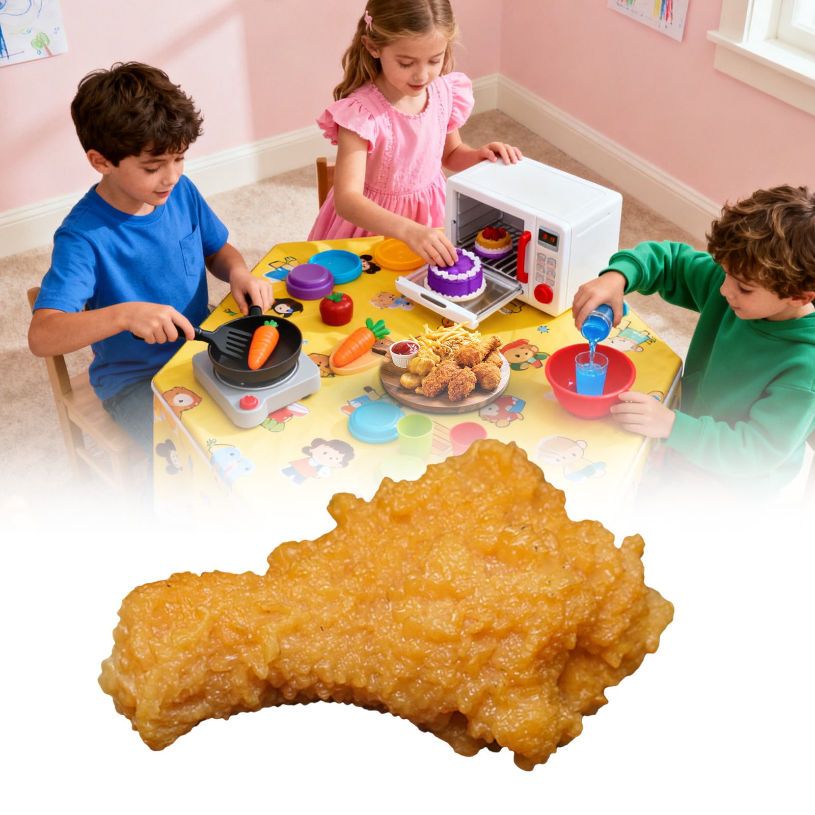 LANpengDZ Realistic Play Artificial Plastic Includes Chicken For ...