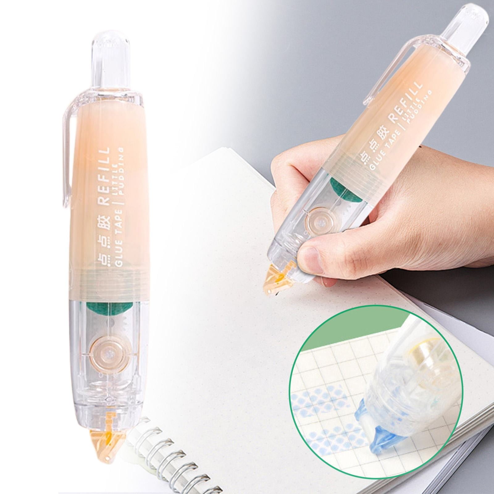 LANpengDZ Retractable Double Tape Runner Refillable Adhesive Roller 5ml ...
