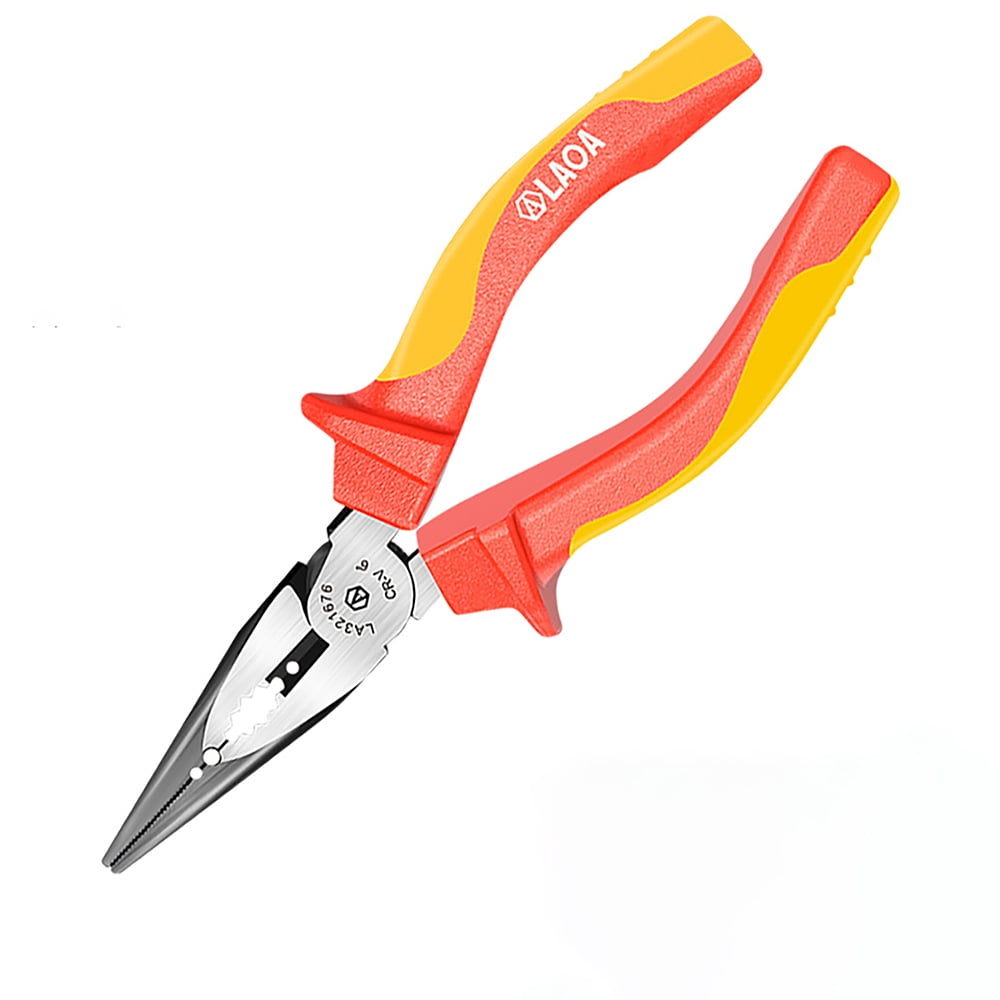 LAOA Insulated Needle Nose Plier,Long Needle Nose Pliers,1000V ...
