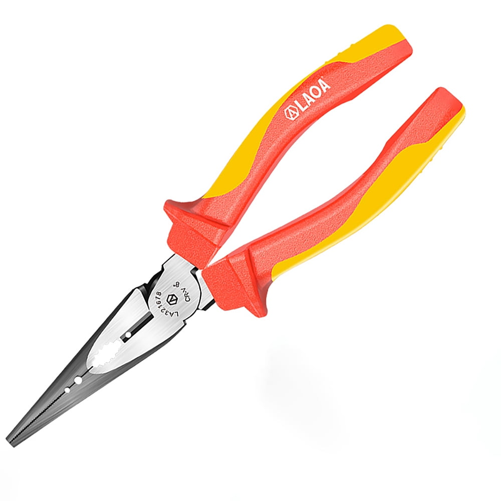 LAOA Insulated Needle Nose Plier,Long Needle Nose Pliers,1000V ...