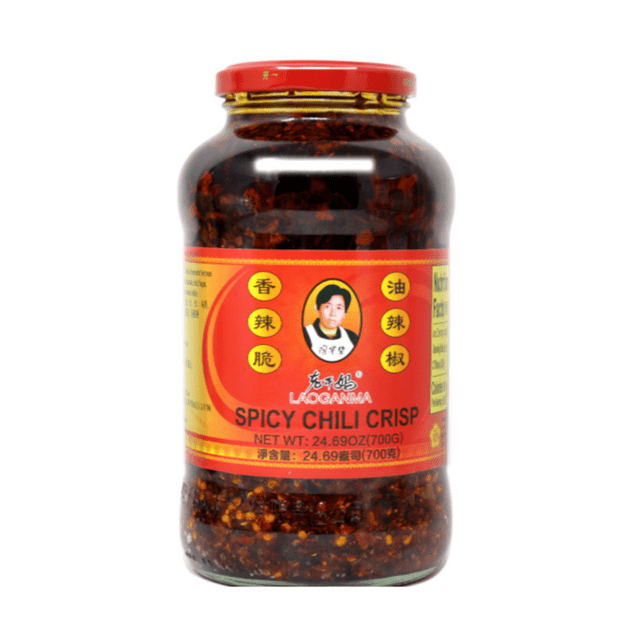 Laoganma Spicy Chili Crisp Oil, Crunchy Hot Chinese Asian Food, Large