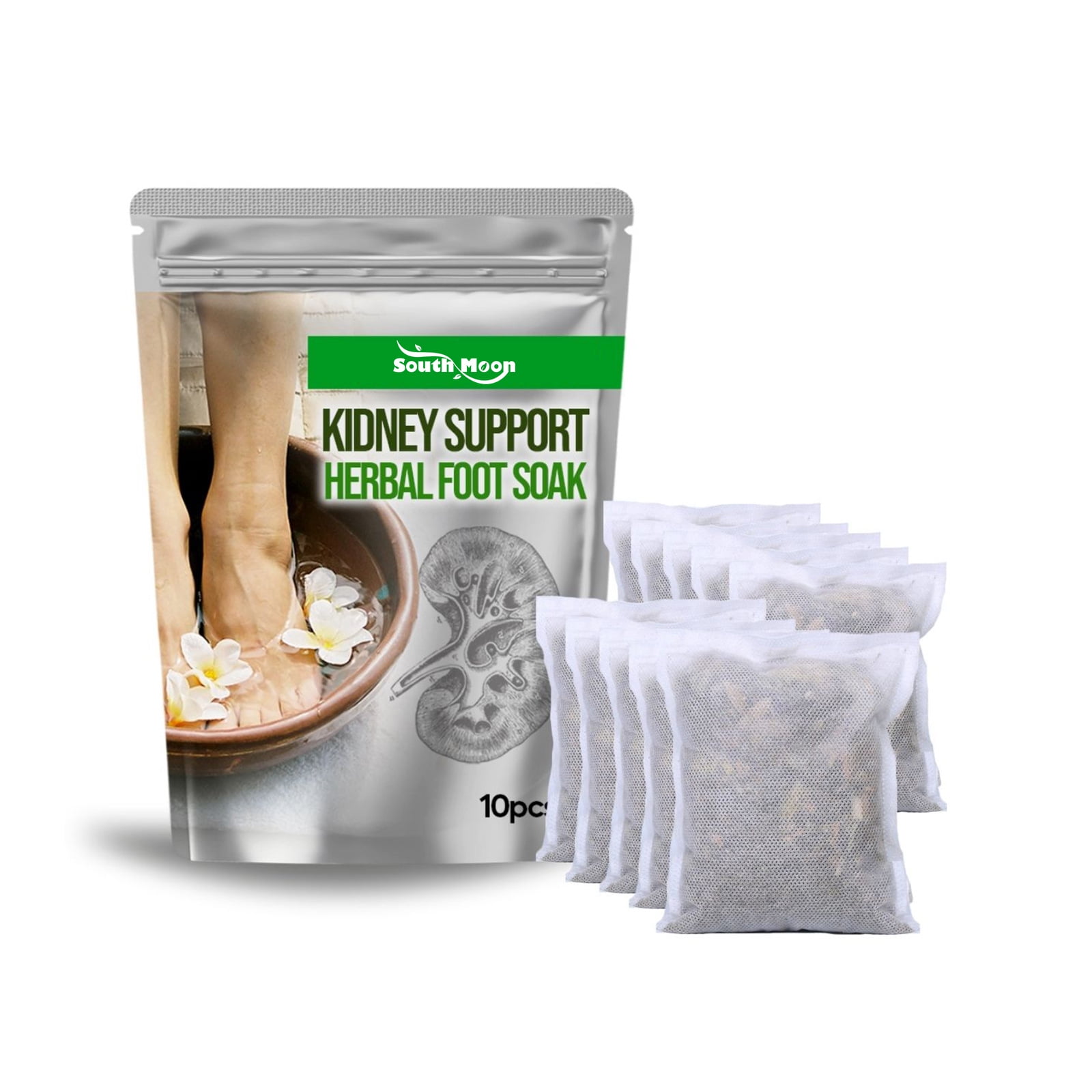 LAOLAO Kidney Support Herbal Foot Soak, Lymphatic Drainage Ginger Foot ...