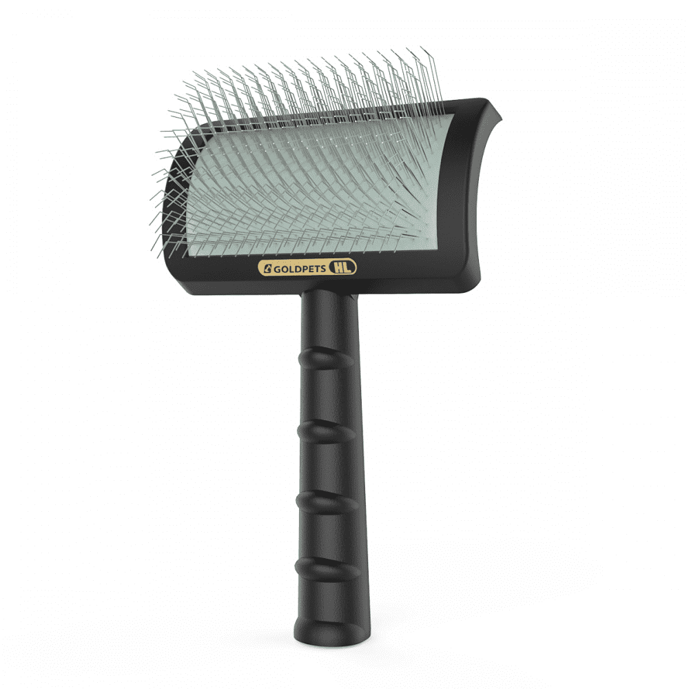 LAOLAO Large Stiff Brush for Dogs - Extra Long Needle Hair Brush for ...