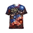 LAOLIUSN Men's America 250 Patriotic T Shirt, Bald Eagle American Flag ...