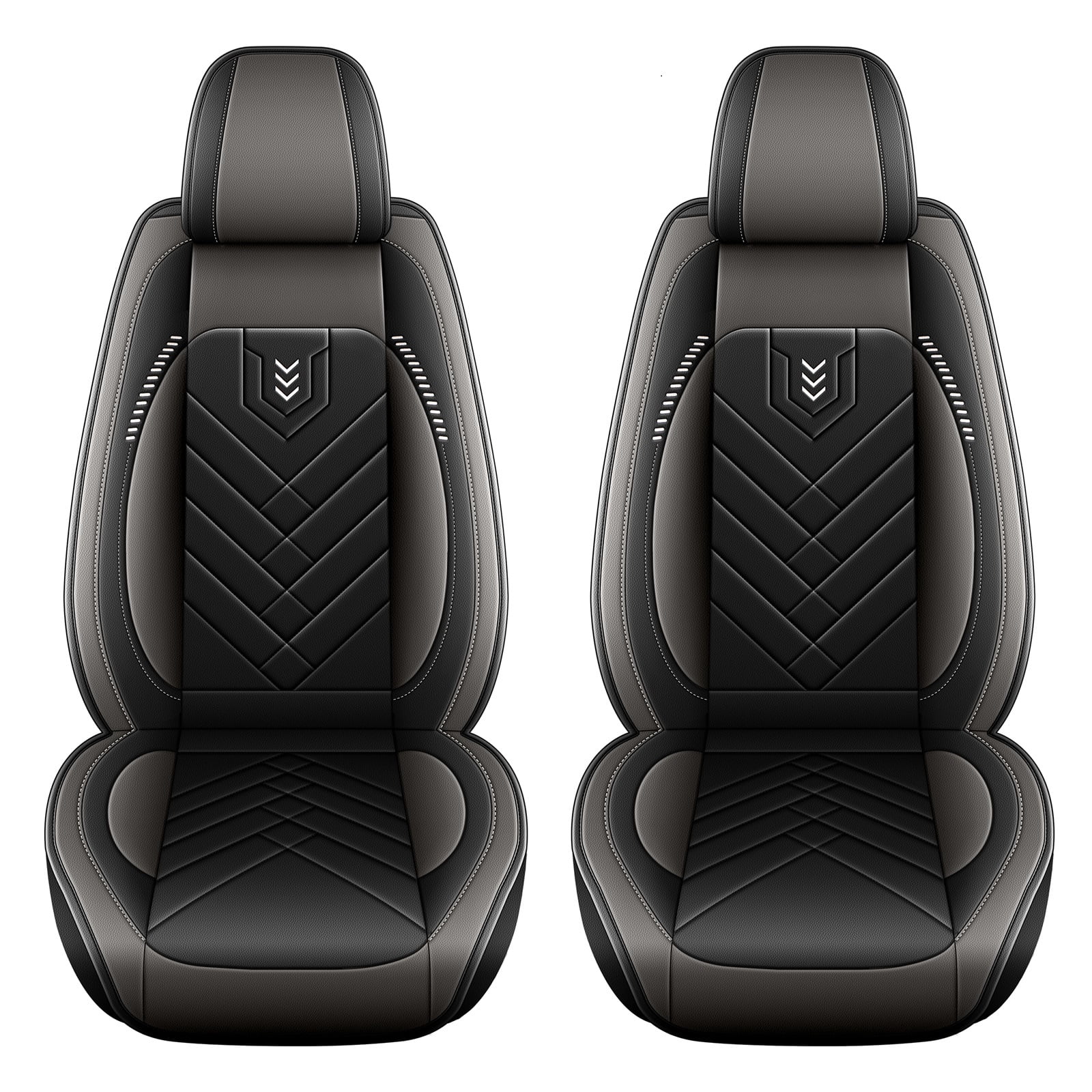 LAONNVIR 2 Front Car Seat Covers Fit for Ford Focus 2009-2018 Faux ...