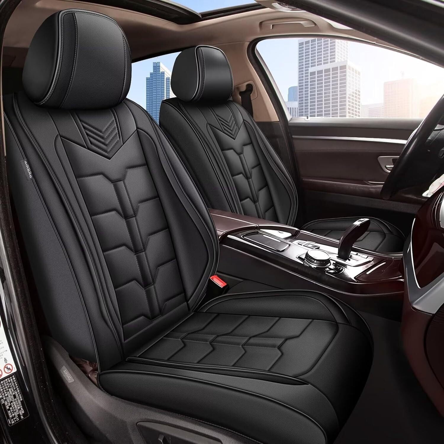 LAONNVIR Car Seat Covers Fit for Nissan Titan 2009-2025 Black Full Set ...