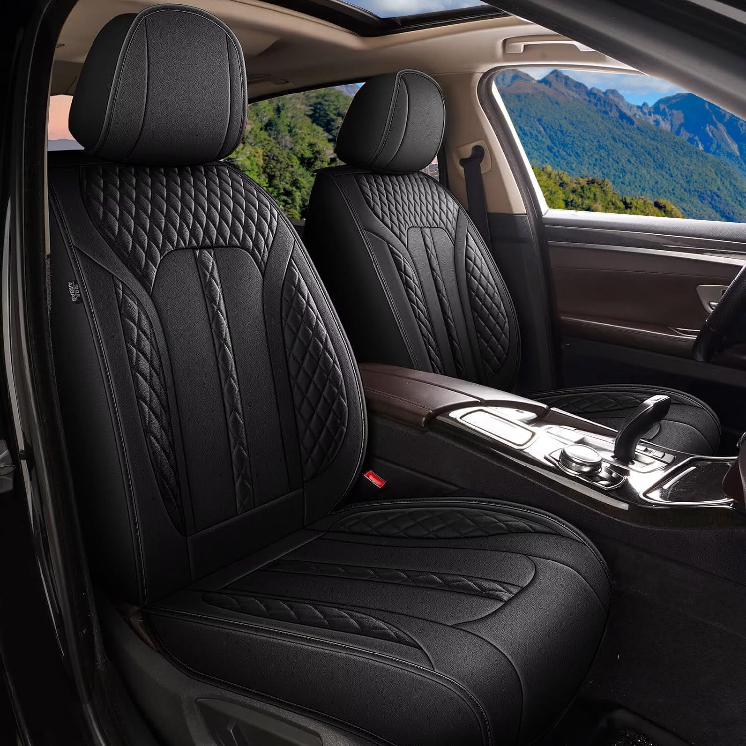 LAONNVIR Front Car Seat Covers Fit for Ford Transit Connect 2010-2025 ...