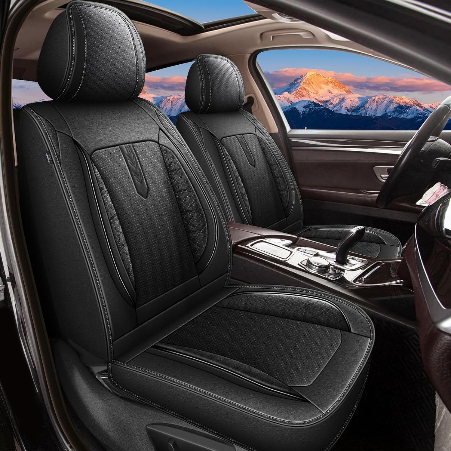 LAONNVIR Full Set Seat Covers Fit for GMC Acadia 2017-2023 5 Seat Auto ...