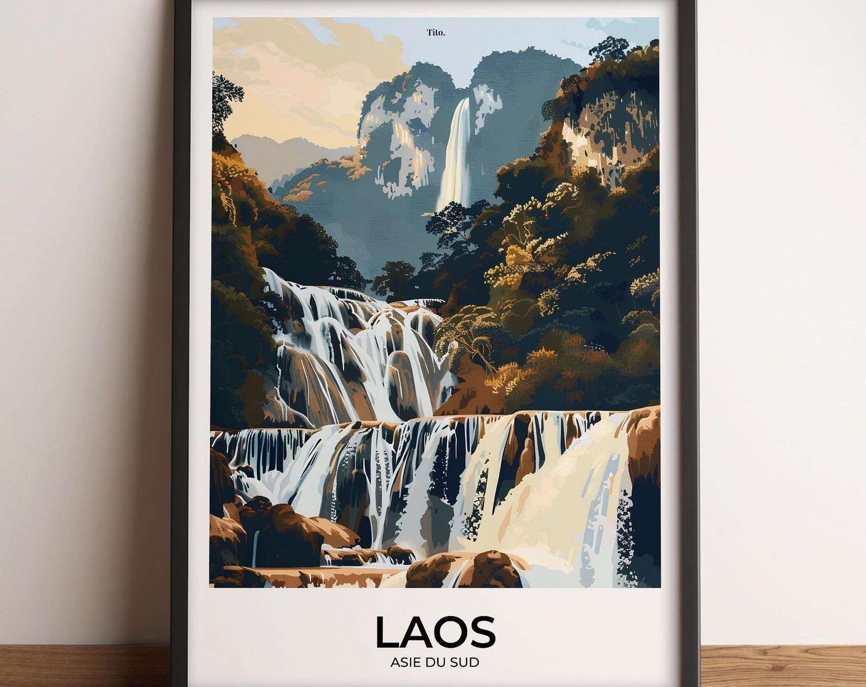 LAOS Poster · Laos Travel Poster · Laos Art Print · Laos Poster · Laos ...