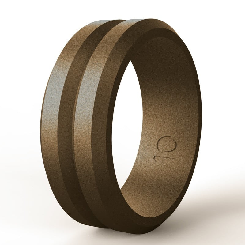 LAOSR Rings for Women V-shaped Beveled Edge Men's Silicone Ring Outdoor ...
