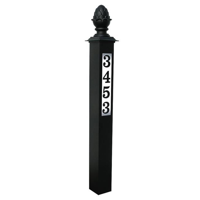 LAP-4X4-S3 Low Voltage Cast Aluminum LED Lighted Address Post with ...
