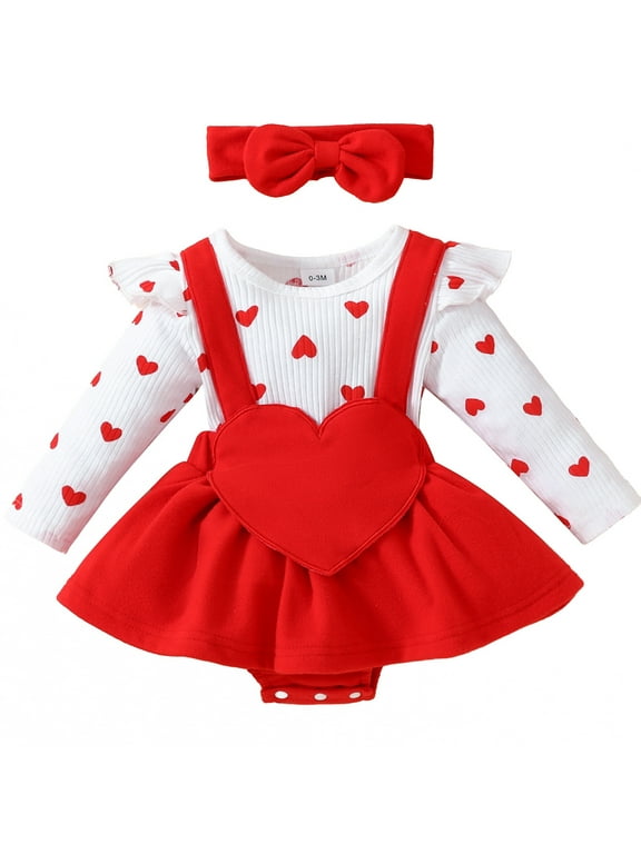 Gerber Baby and Toddler Girl Jumper & Top Set, 2-Piece, 0/3M - 18M ...