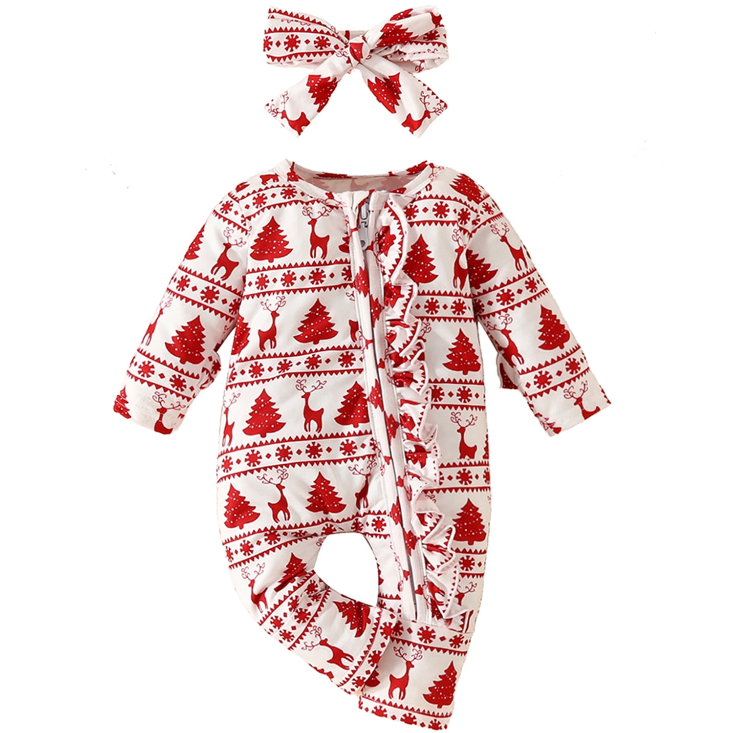 LAPAKIDS Newborn Infant Baby Girls Christmas Clothes Outfit 6-9 Months ...