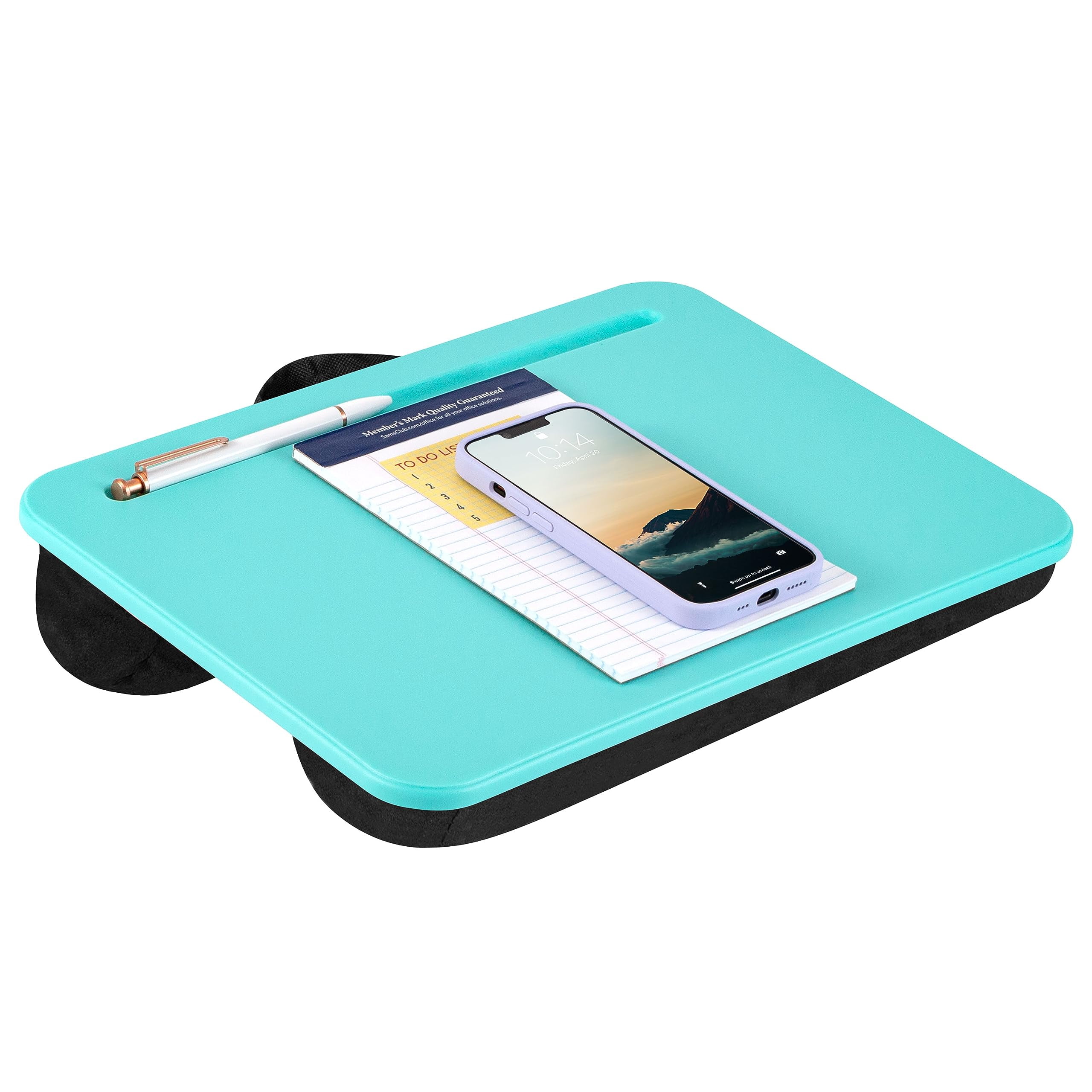 LAPGEAR Compact Lap Desk - Fits up to 15 Inch Laptops - Aqua Sky ...