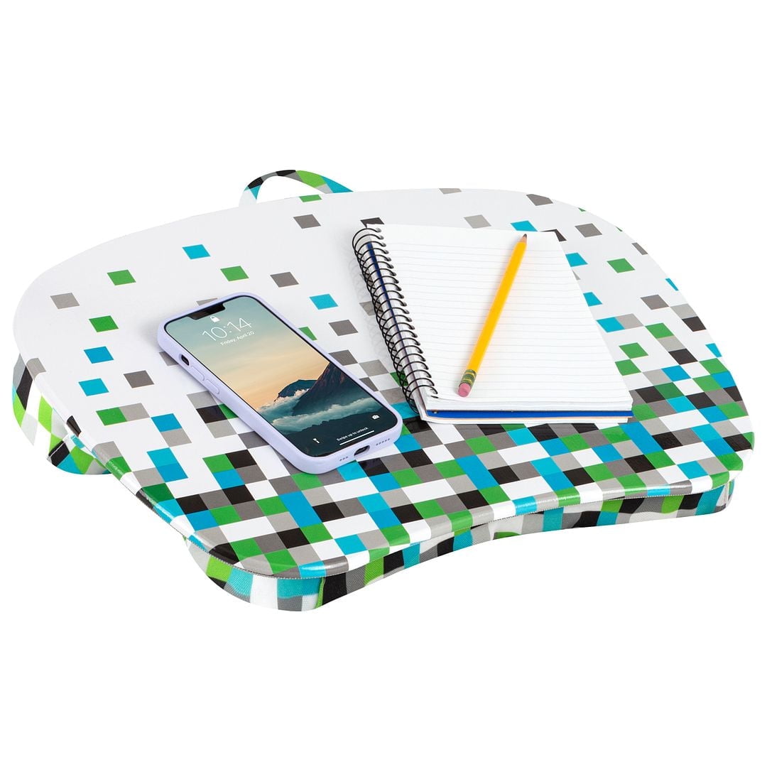 "LapGear MyStyle Soft Cushioned Portable Lap Desk - Pixel, Fits up to ...