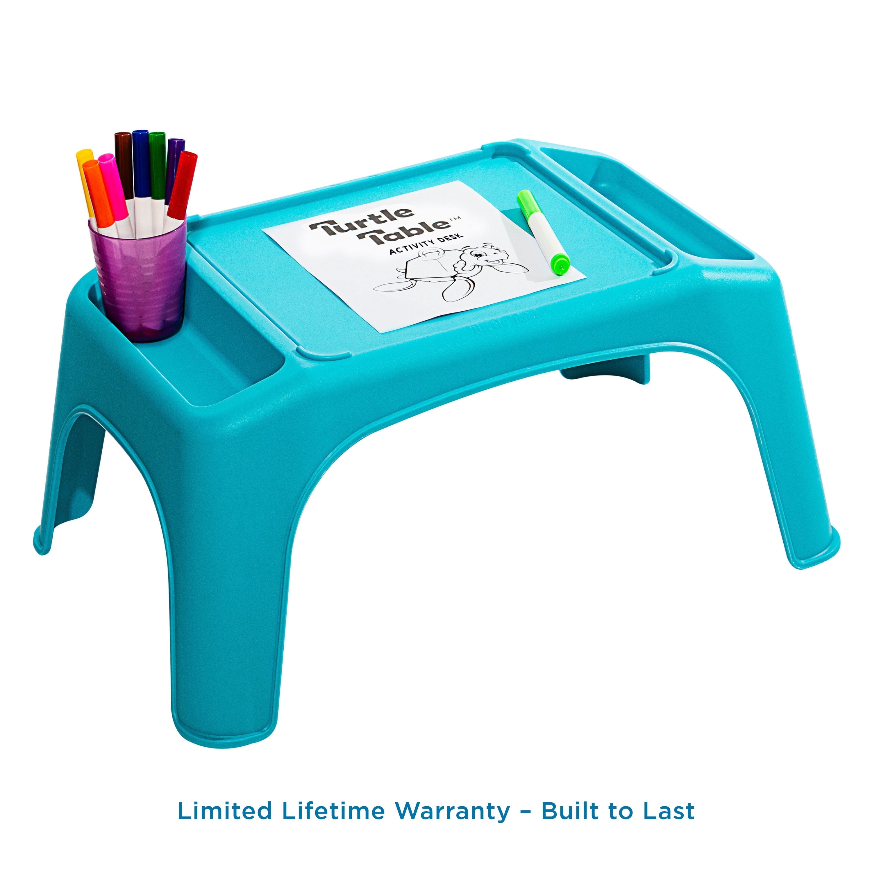 LapGear Turtle Table Kids Activity Lap Desk Tray, Blue - Walmart.com