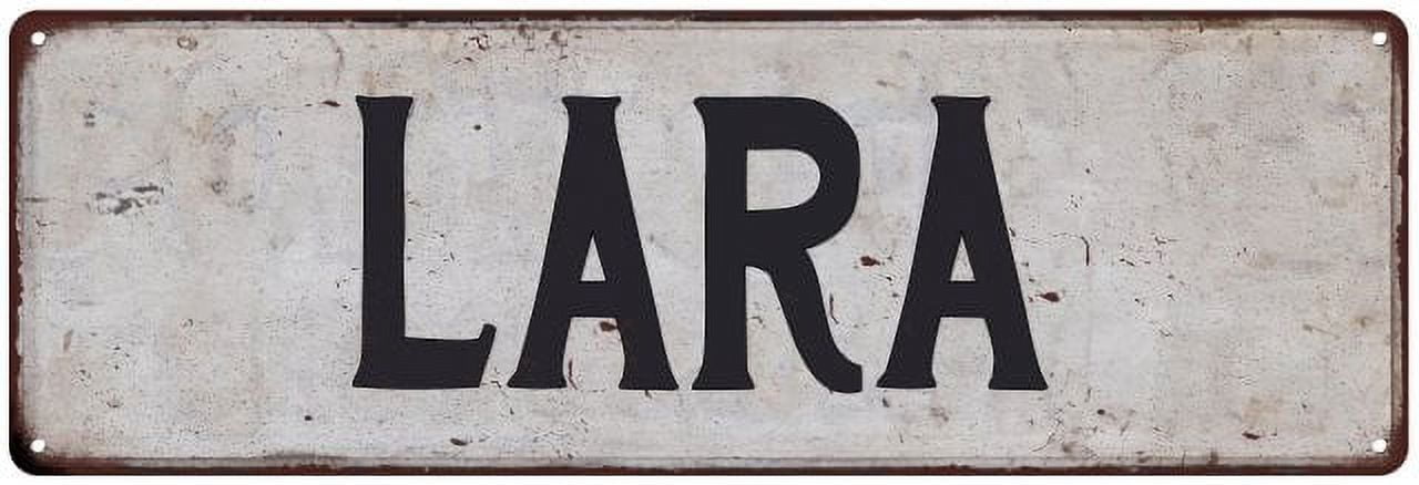 LARA Vintage Look Rustic Chic Metal Sign 6x18 106180036088 - Walmart ...