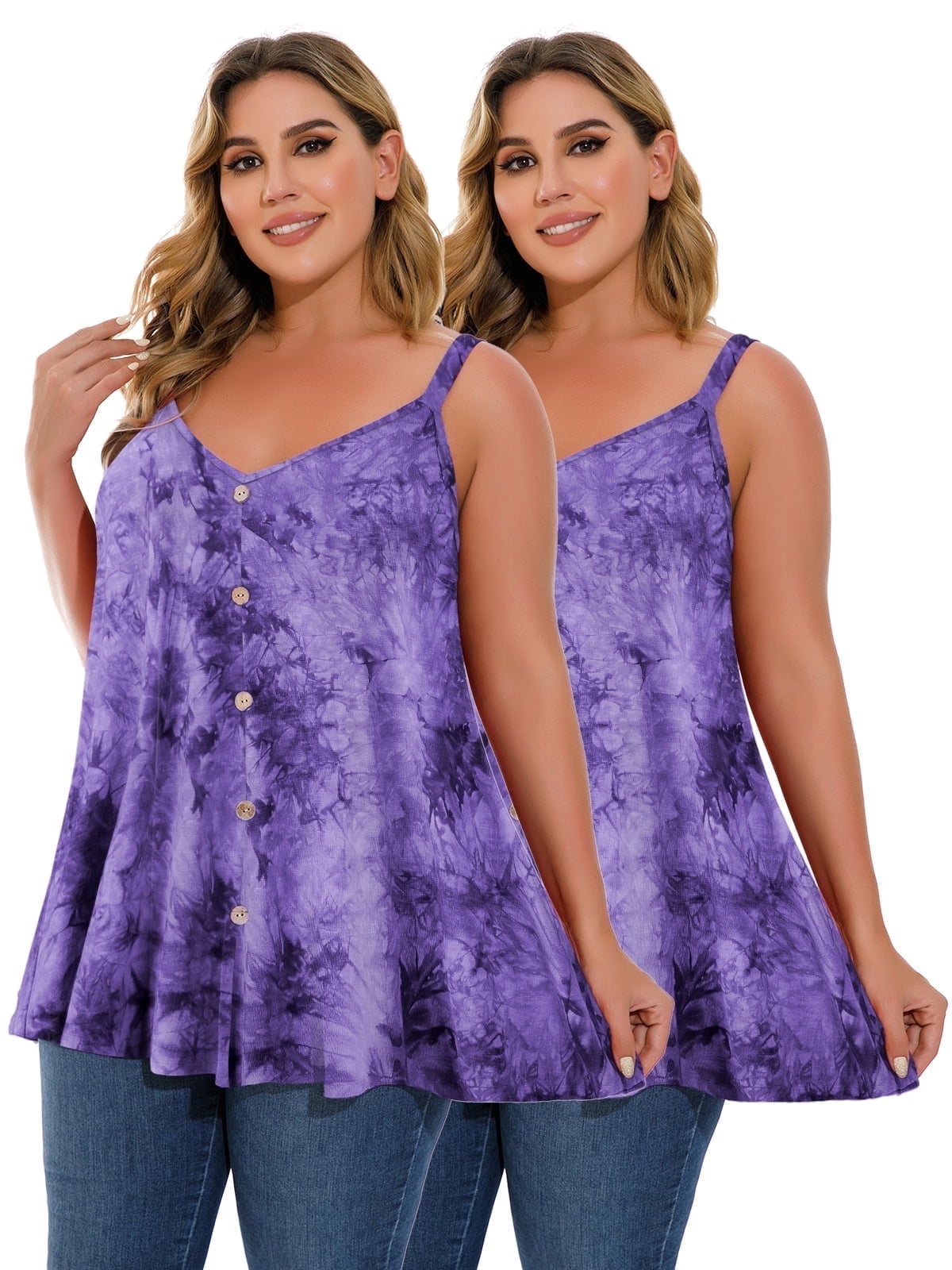 LARACE Plus Size Tank Tops for Women Casual Blouse Workout Tank Tops ...