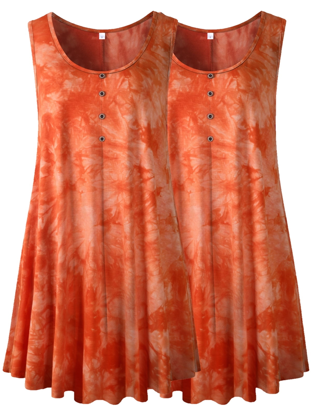 LARACE Plus Size Tank Tops for Women Sleevelss Tunic Casual Summer ...