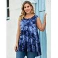 Larace Plus Size Tank Tops For Women Sleevelss Tunic Casual Summer Clothes Swing Shirts T09