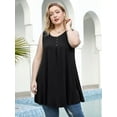 LARACE Plus Size Tank Tops for Women Sleevelss Tunic Casual Summer ...