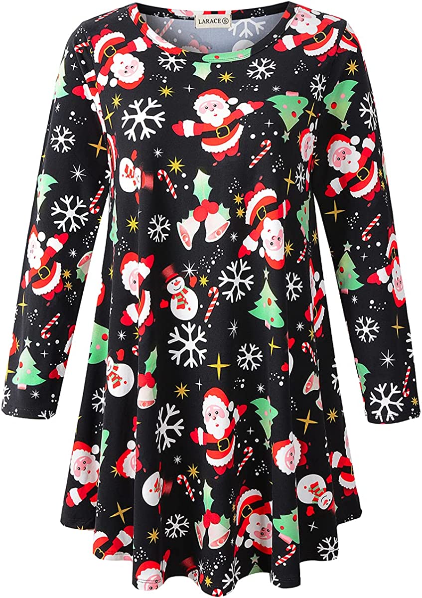 LARACE Plus Size Tops for Women 3/4 Sleeve Shirts Tunic Tops Loose Fit ...