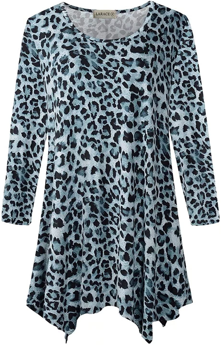 LARACE Plus Size Tops for Women 3/4 Sleeve Shirts Tunic Tops Loose Fit ...